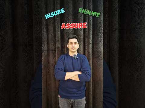 Insure vs Ensure vs Assure 🛡️ Difference in English Grammar #english