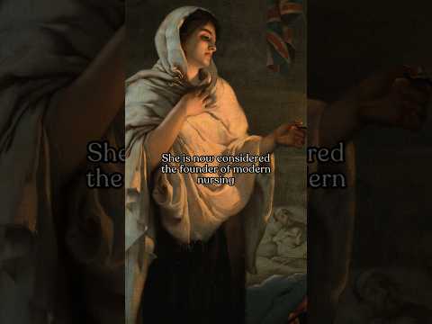 She is The Founder of Modern Nursing #history #nursing #hero #art #painting