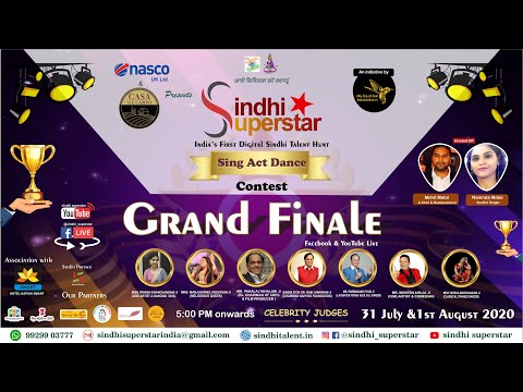 India's First Digital "Sindhi Super Star" Talent Hunt Welcomes you to Finals