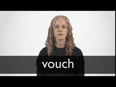 VOUCH definition in American English | Collins English Dictionary