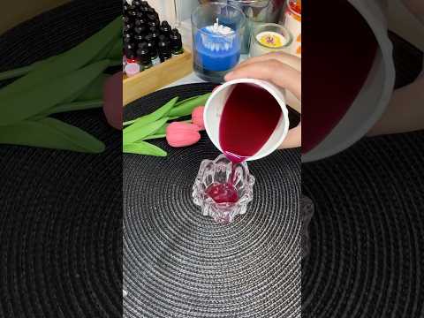 Amethyst Crystal Candle๐ #scentedcandle #viral #shorts #candle #amethyst #gemstone #diy #handmade