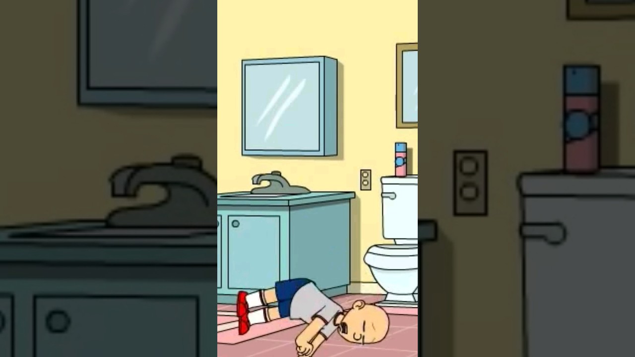 Classic Caillou (in GoAnimate form) throwing a temper tantrum