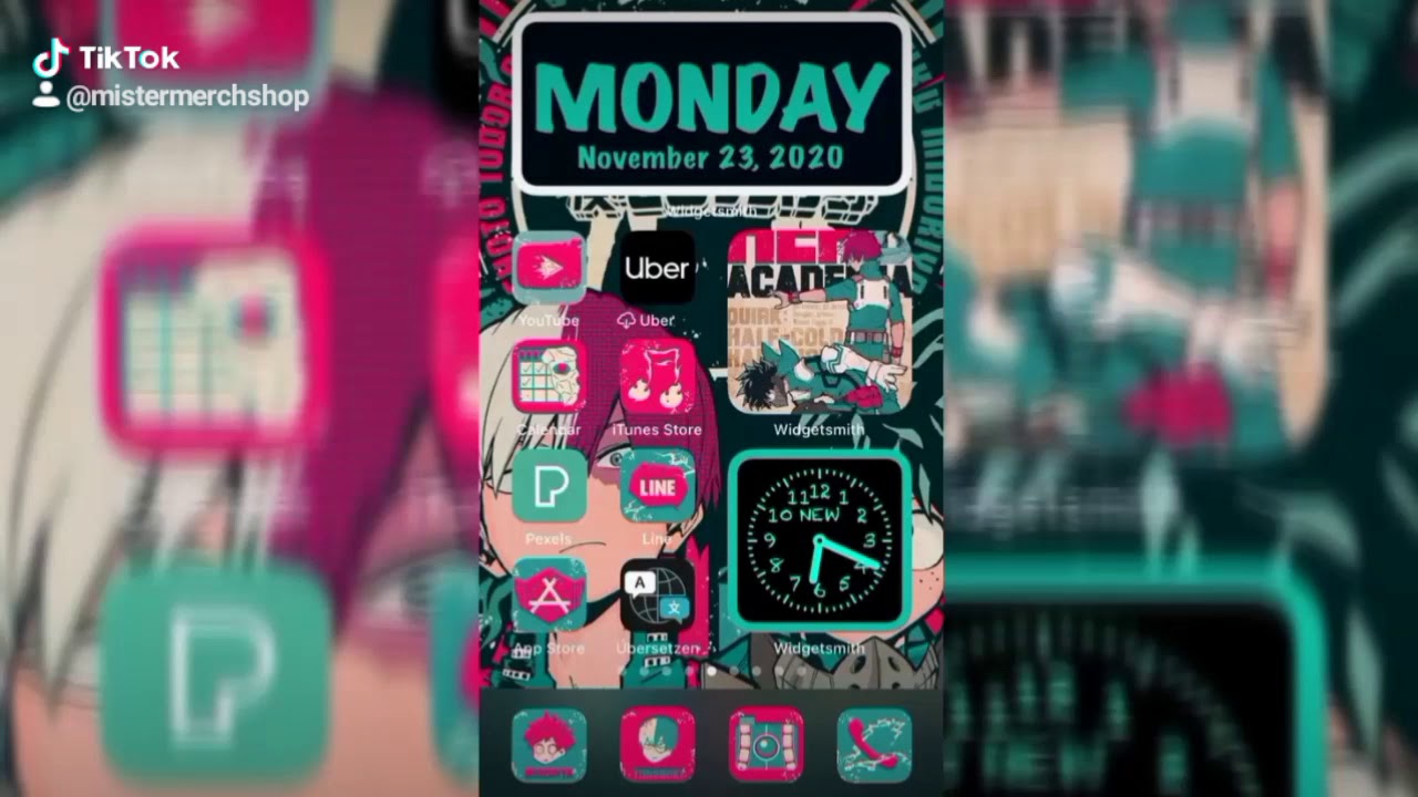 My Hero Academia IOS14 Anime App Icons - Aesthetic Iphone Home Screen - IOS 14 App Covers