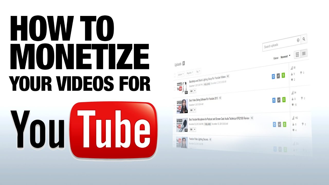 How to Monetize Your Youtube Videos 2013