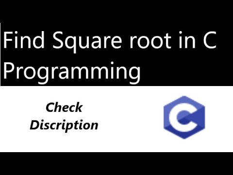Find Square root in c programming | Square root in c | c programming | programming language