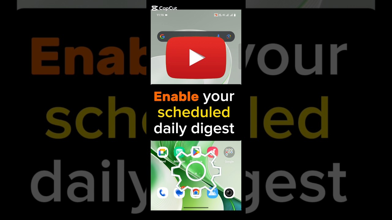 How to Enable your scheduled daily digest #schedule #youtube #shorts #ytshorts