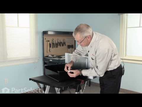 Range/Stove/Oven Repair- Replacing the Rear Drawer Glide (Frigidaire Part# 3051163)