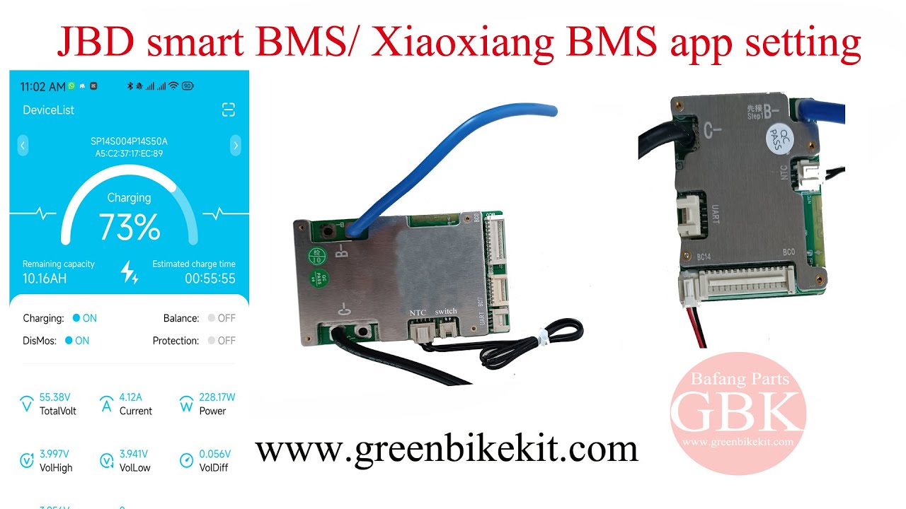 JBD BMS XIAOXIANG BMS APP SETTING