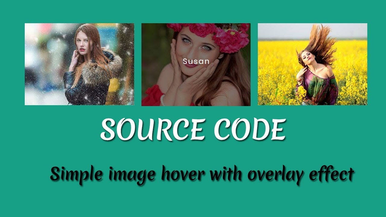 Simple image hover with overlay effect ( Source Code )