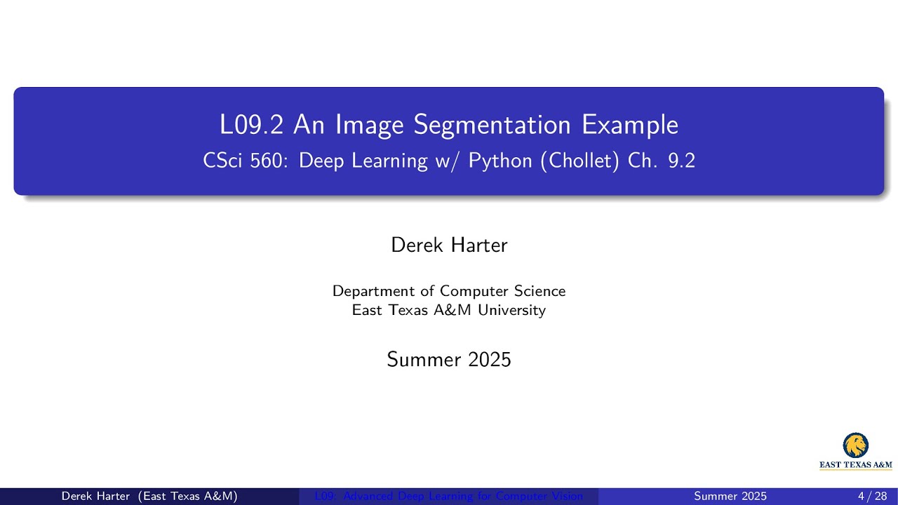 L09.1-2: Computer Vision Tasks and an Image Segmentation Example