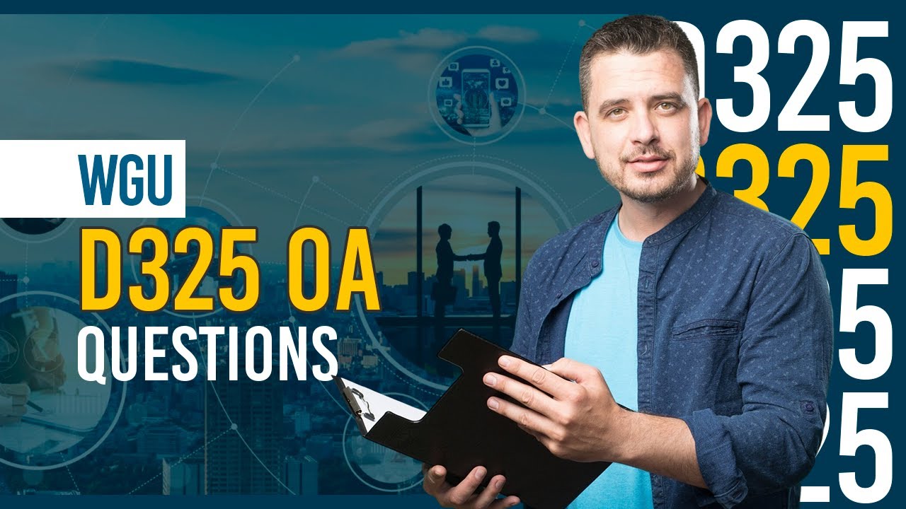 WGU D325 OA Real-Style Exam Questions & Answers – Networks