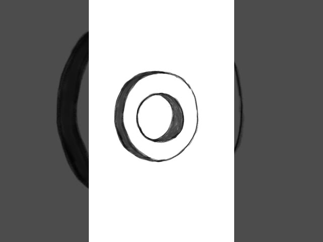 How To Draw and Learn To Easy Drawing 3D Letter O วาดรูป 3 มิติ วาดรูป ...