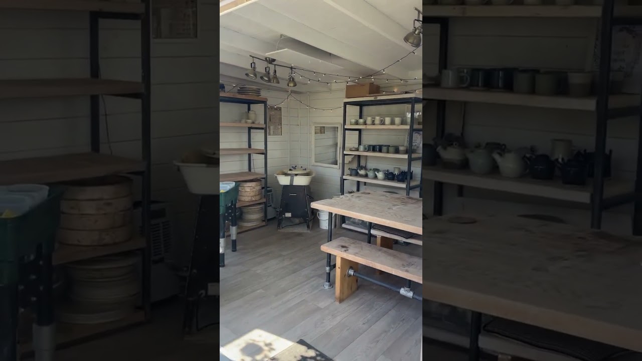 Welcome to my pottery studio… #pottery #potterystudio #ceramics