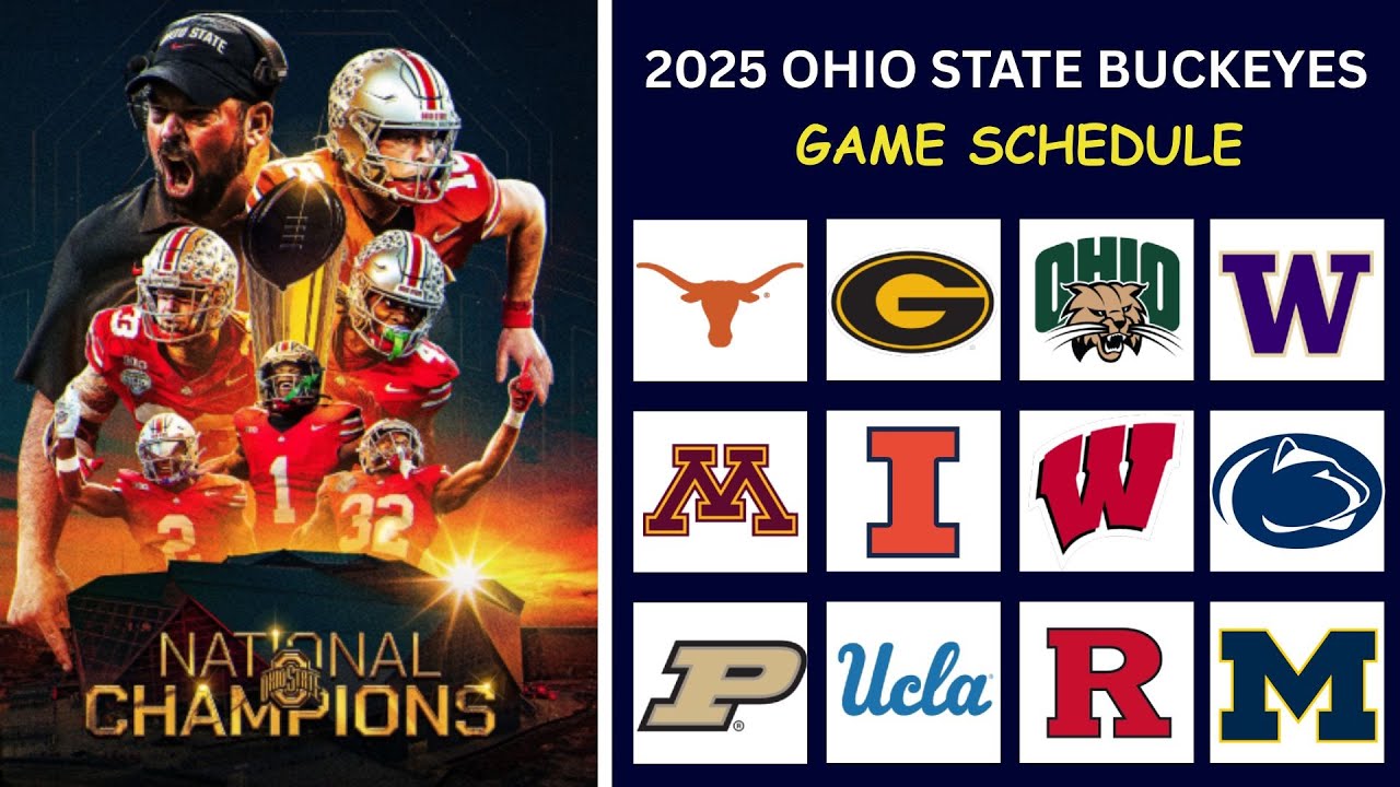 2025 OHIO STATE FOOTBALL SCHEDULE | FULL TEAM SCHEDULE