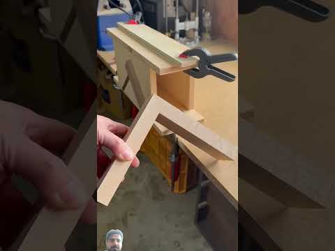 Creating a Spline Miter Joint with Inlay.#shorts
