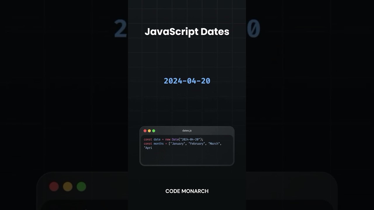 Master JavaScript Date Methods: Tips and Tricks You Must Know! 🕒 #js #programming #codemonarch