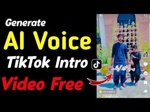 How to Generate TikTok Intro video in AI Voice | AI voice generator