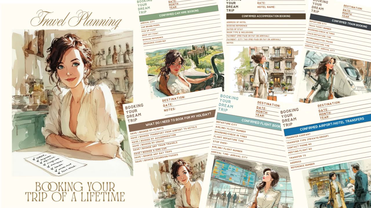 TRAVEL PLANNER PRINTABLE- PLANNING A TRIP OF A LIFETIME. LEARN ABOUT OUR MODULAR JOURNAL SYSTEM