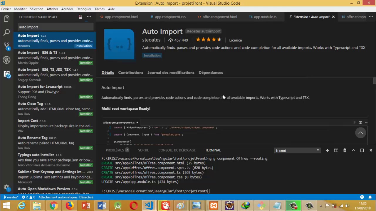 Visual Studio Code Extension - Auto Import