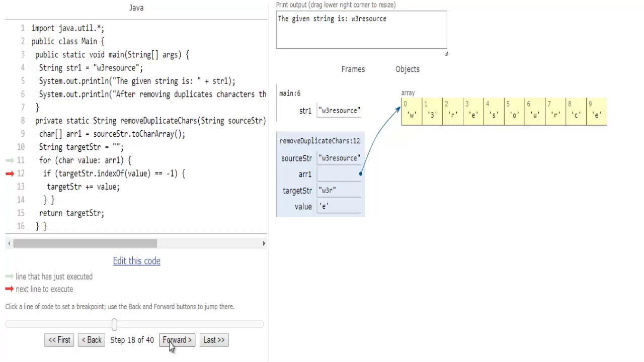 w3resource.com: Java String Exercise-38