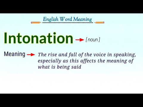 Intonation meaning and examples | how to pronounce intonation in english