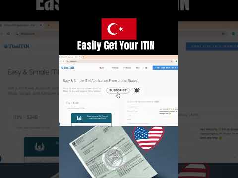 HOW TO APPLY FOR ITIN FROM TURKEY- USA Tax ID for Foreigners & Expats #turkey #getitin #itin #ustax