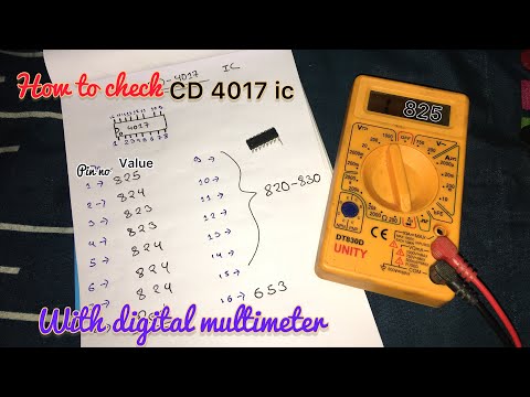 How to check CD4017 IC with digital multimeter 😎