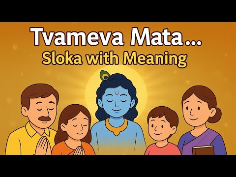 Tvameva Mata Sloka | Meaning in Simple English | Beautiful Devotional Chant