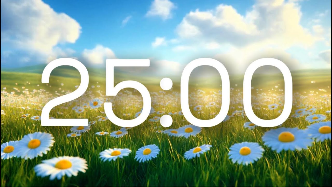 25 Minute Spring Timer with Relaxing Music