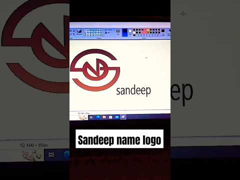 Sandeep name logo in ms paint.. #viral #viralshort #shortvideo #shorts #trending #mspainttutorial