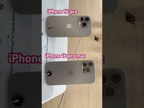Size comparison: iPhone 16 Pro VS iPhone 16 Pro Max #explore #smartphone #apple #explorepage
