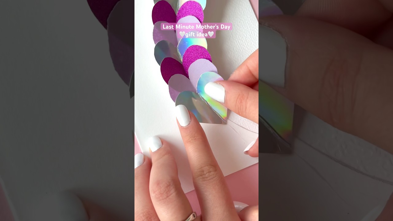 Last Minute Mother’s Day card idea💜