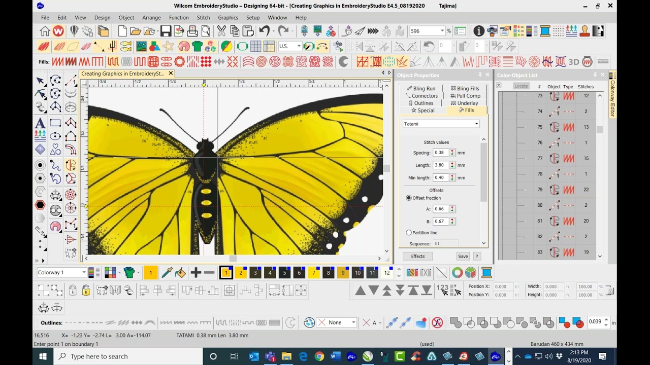 Creating Graphics in EmbroideryStudio E4 5 Designing