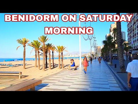 Benidorm on Saturday Morning - Peak Season is OVER in Benidorm? #benidorm #levantebeach