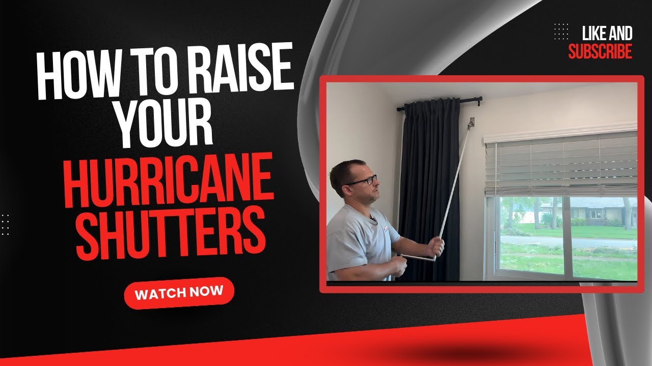 HOW TO RAISE ROLL DOWN HURRICANE SHUTTERS AFTER THE STORM