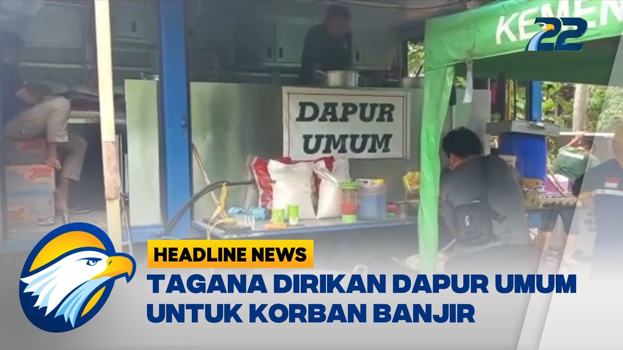 Tagana Dirikan Dapur Umum Untuk korban Banjir Sulawesi Barat