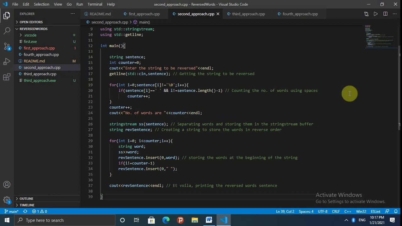 GitHub - wael9823/ReversedWords: Displaying different ways to solve the ...