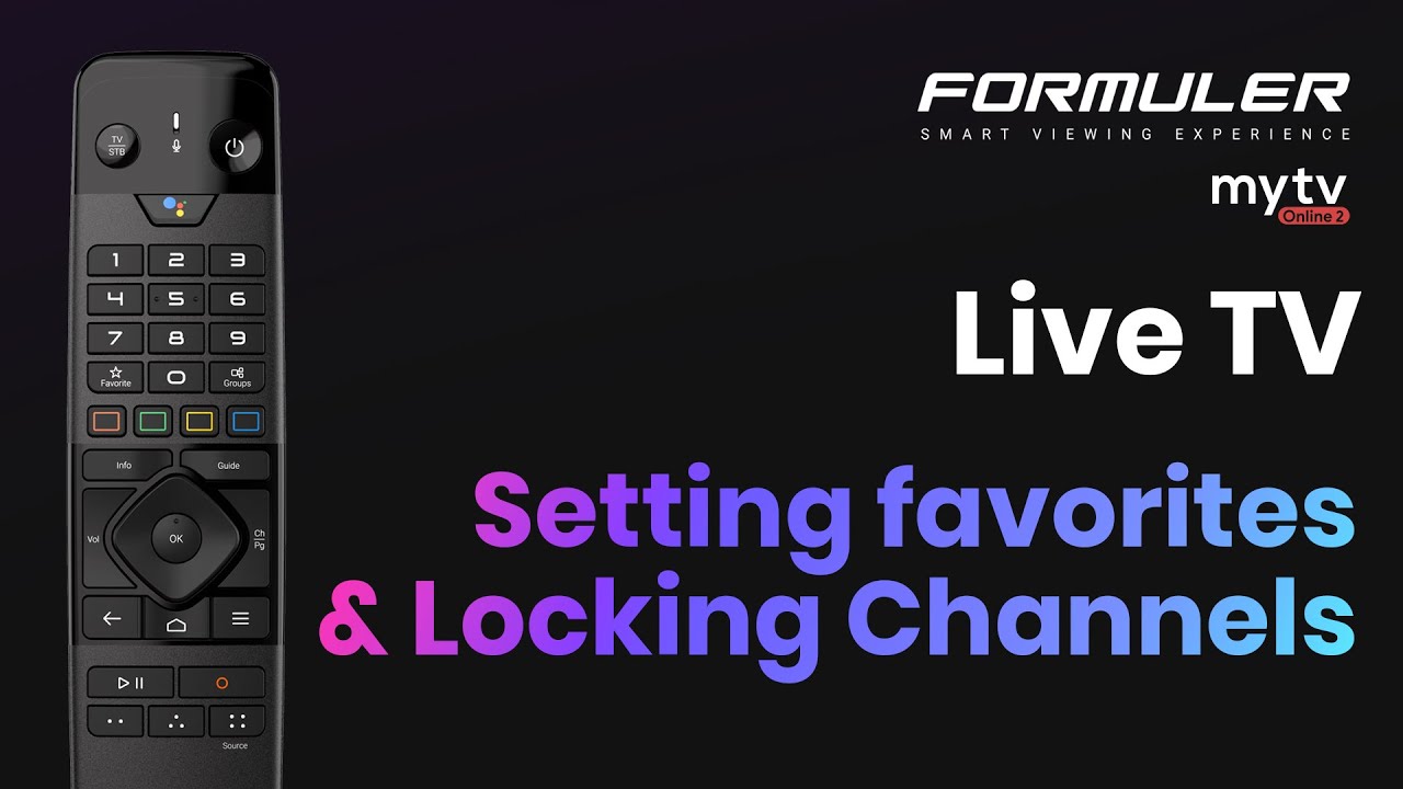 MYTVOnline2 : LiveTV - Setting favorites & Locking Channels