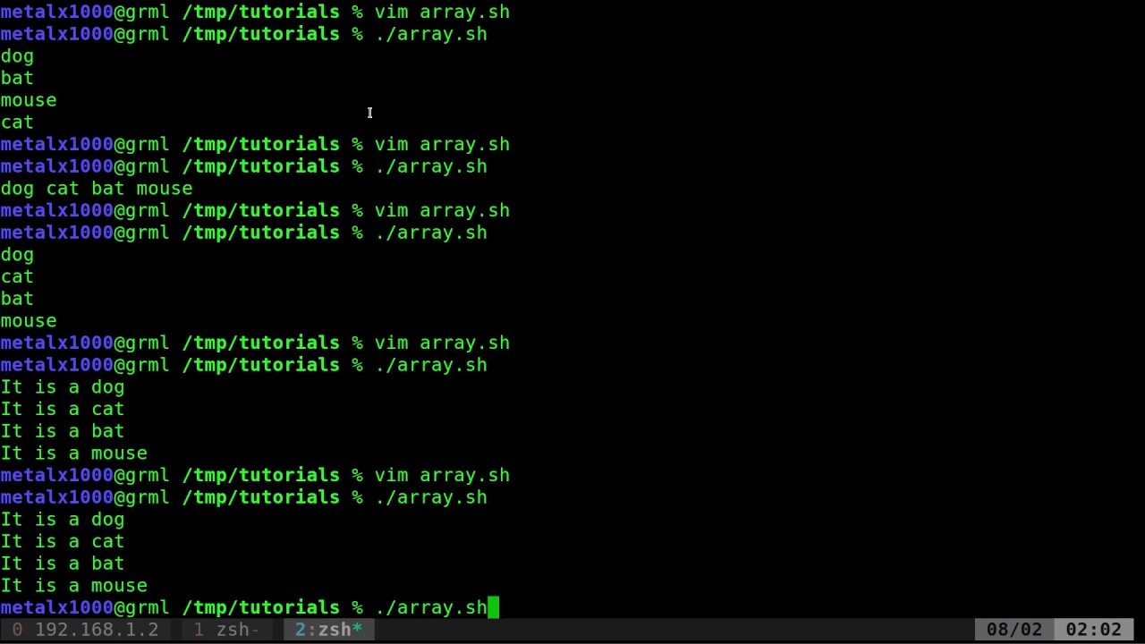 01 Shell Script Arrays Tutorial