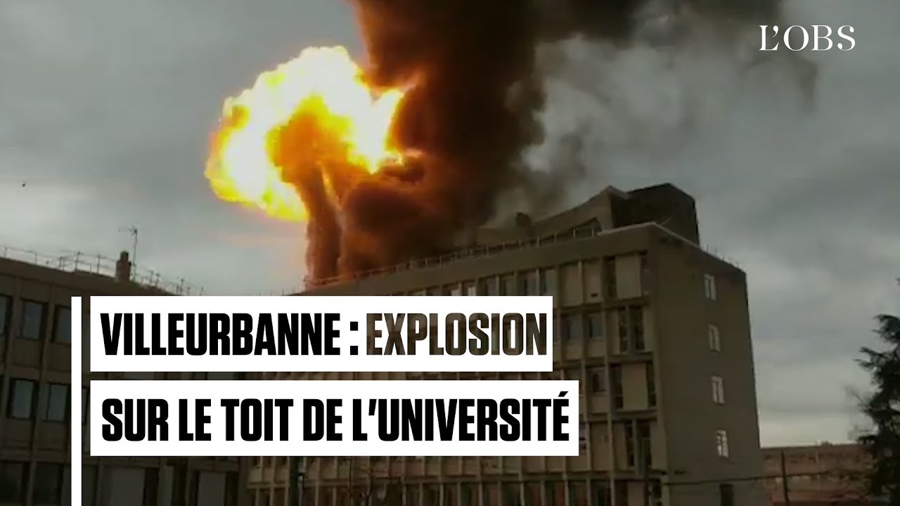 Villeurbanne : des bouteilles de gaz explosent sur le toit de l'université