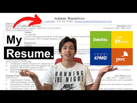 My Big Four Audit Internship Resume (+ application tips)
