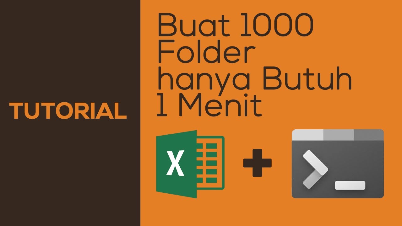 Tutorial Membuat Ribuan Folder dengan Microsoft Excel dan Command Prompt