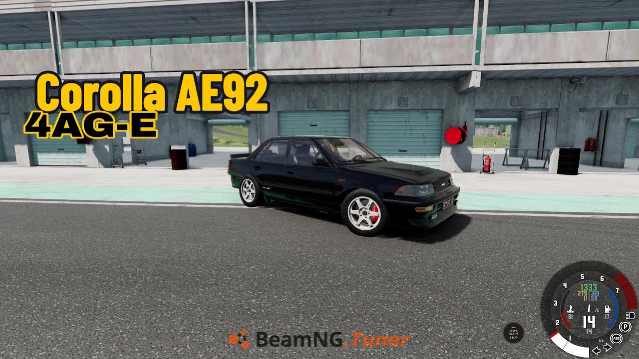 1988 Toyota Corolla AE92 BeamNGTuner Mod 2.5 - BeamNG.drive