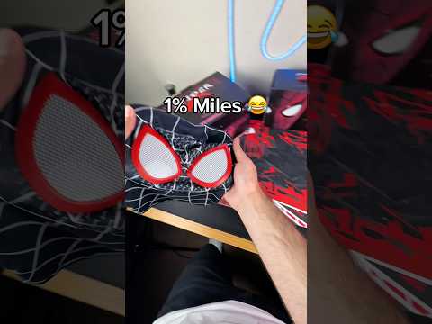The evolution of Miles masks 🥹🕷️🕸️ #milesmorales #spiderverse #marvel #spiderman #spidermanmask