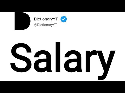 Salary Meaning in English