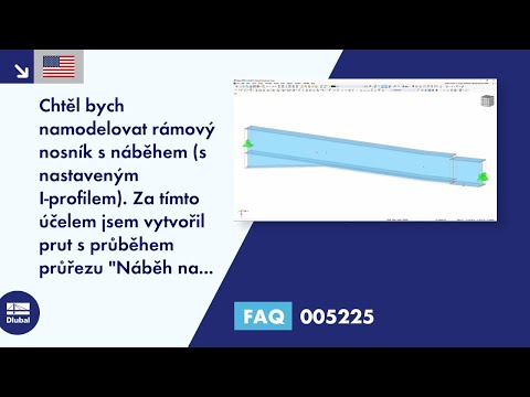 [EN] FAQ 005225 | Chtěl bych namodelovat rámový nosník s náběhem (s nastaveným I-profilem). Za tí...