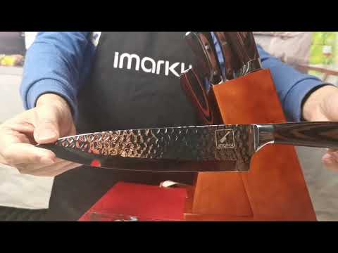 16-Piece Hammered Japanese Knife Set