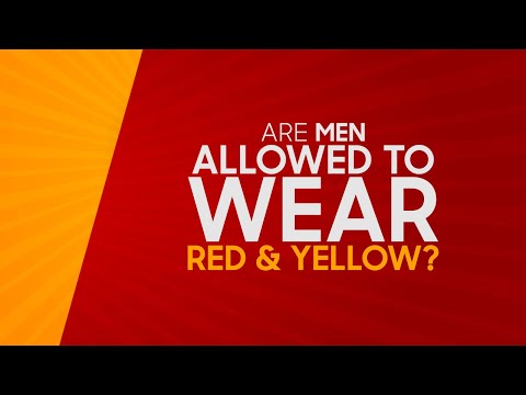 Are men allowed to wear red and yellow? | Islam Q&A