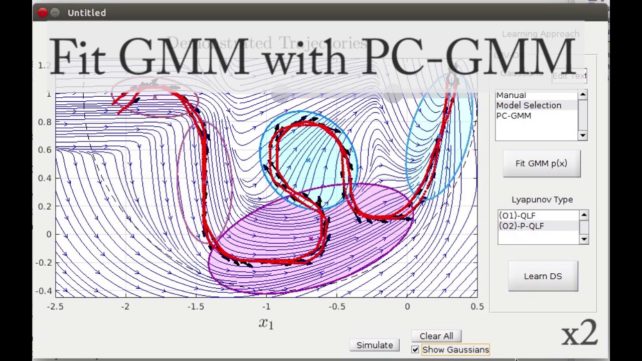 GUI Instructions: GMM-based LPV-DS learning (Exercise 1)