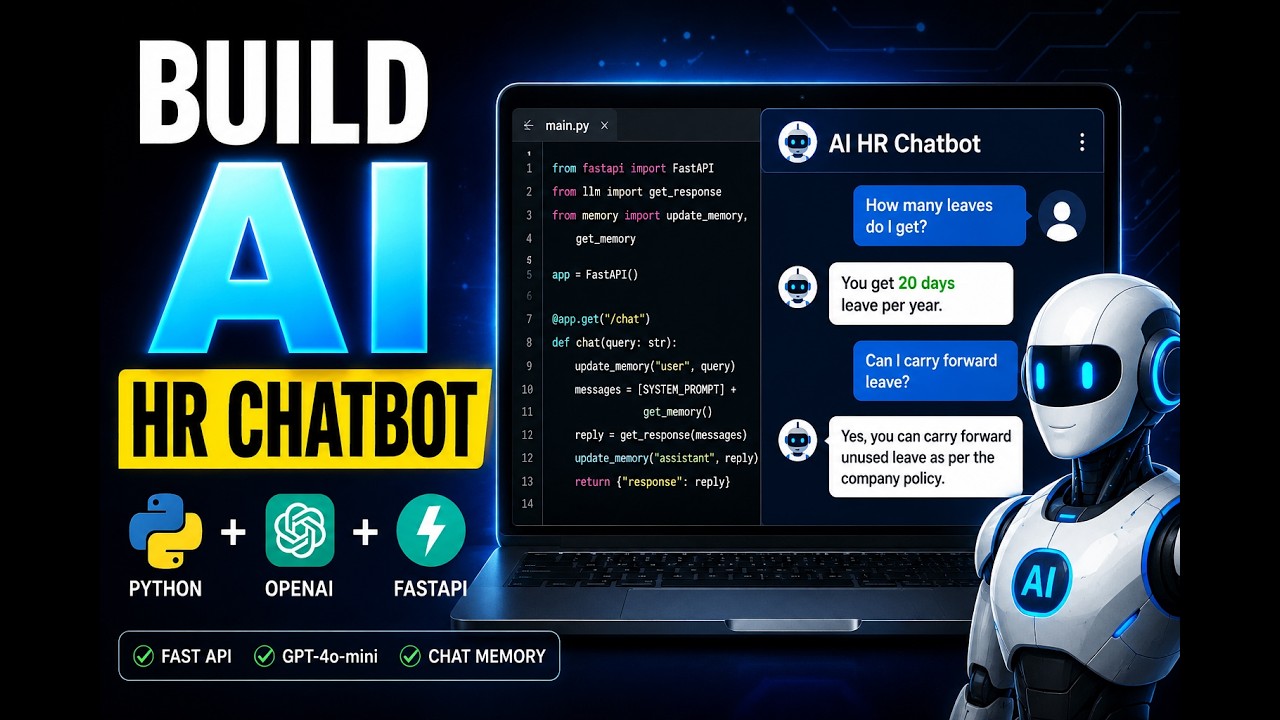 Build an AI HR Chatbot with OpenAI & Python | Full Project Tutorial